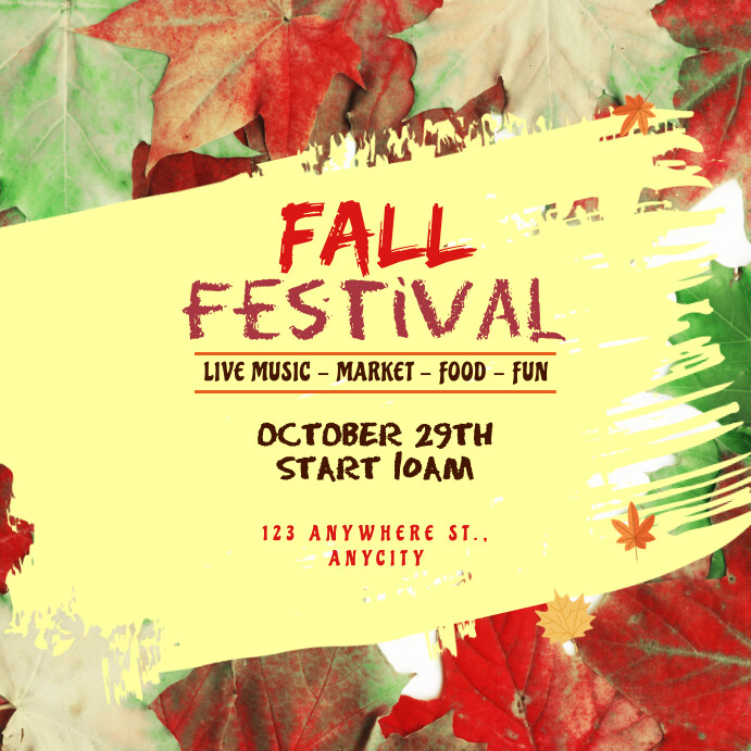 Modèle Fall Festival | PosterMyWall