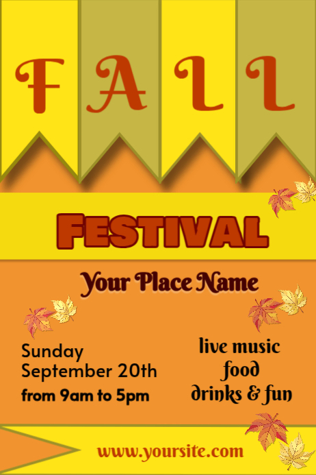 fall festival Template | PosterMyWall