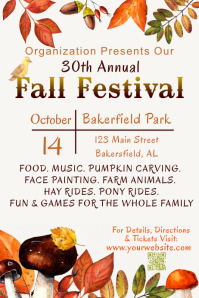 Fall Event Flyer Template | PosterMyWall