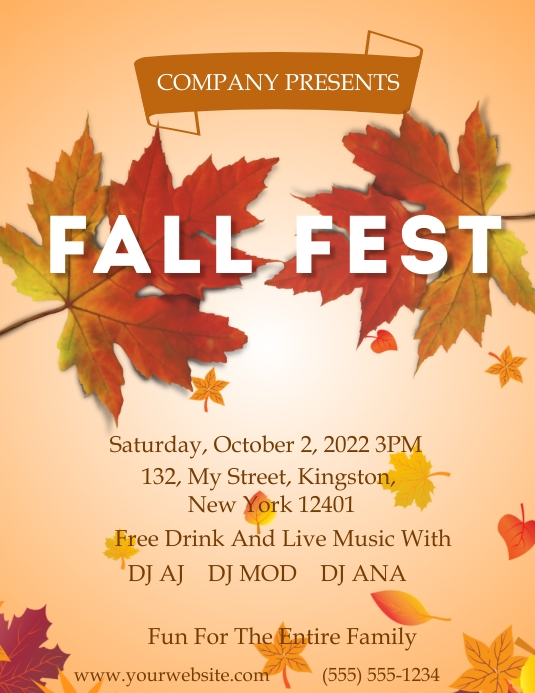 Plantilla de Fall Festival Event Flyer | PosterMyWall