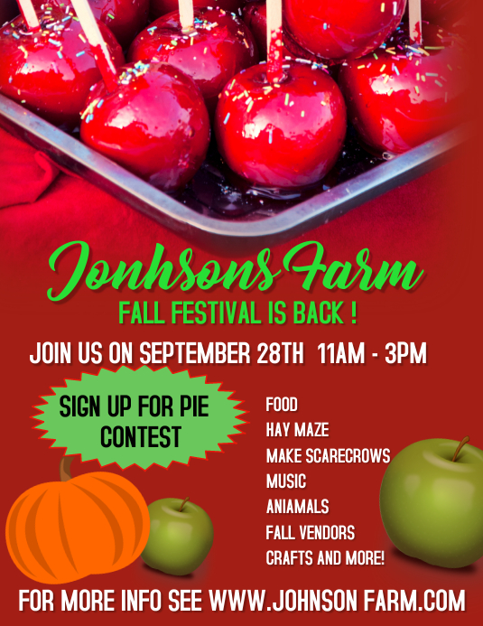 FALL FESTIVAL fall party autumn FALL Template | PosterMyWall