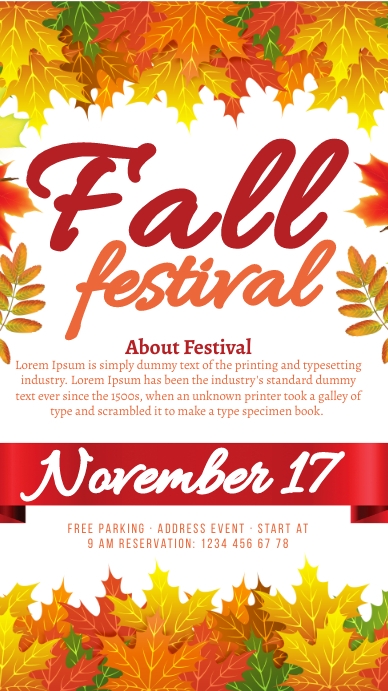 Fall Festival Flyer Template | PosterMyWall