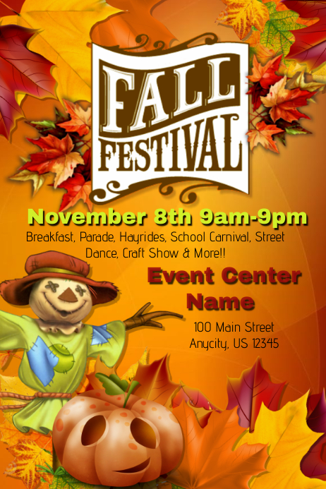 Fall Festival Template | PosterMyWall