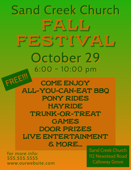 Fall Festival/Halloween Event Flyer Template | PosterMyWall
