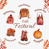 Autumn Fall Festival Instagram template. (1) | PosterMyWall