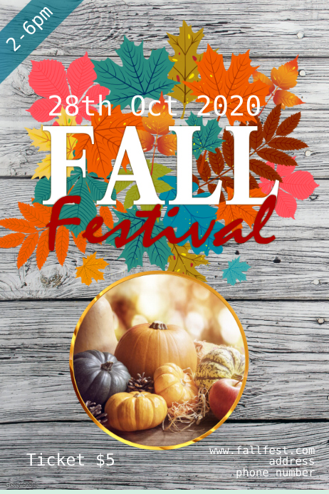Fall Festival Poster Template | PosterMyWall