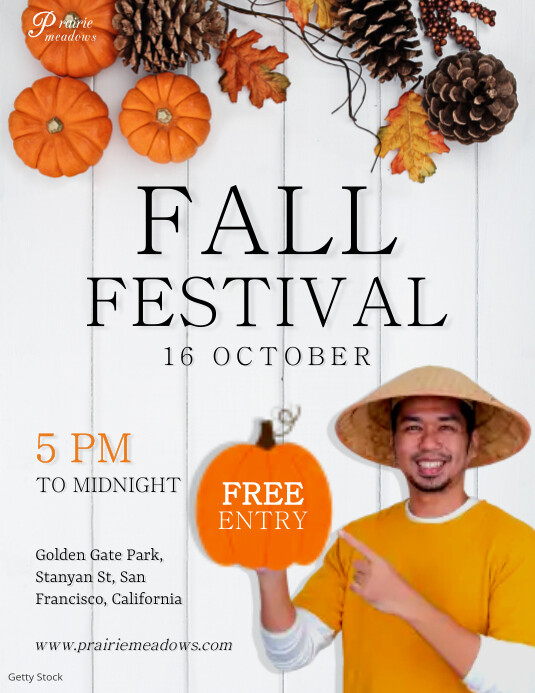 Fall Festival Poster Templat | PosterMyWall