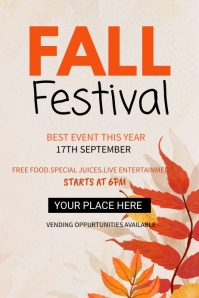 fall festival poster Template | PosterMyWall