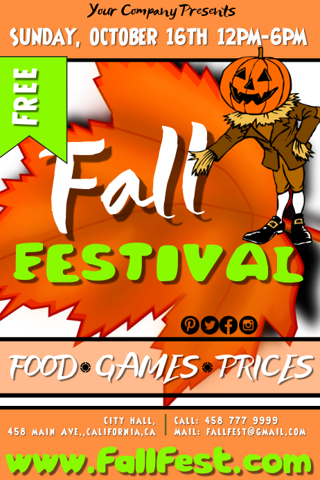 fall festival2 Template | PosterMyWall