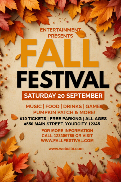 Modèle Fall Festivial Poster | PosterMyWall
