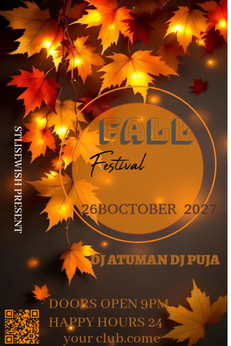 FALL FESTTIVAL POSTER Template | PosterMyWall