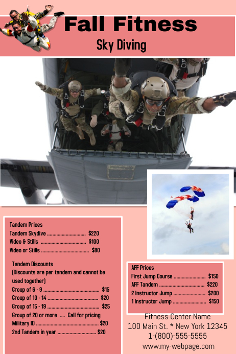 Fall Fitness Template | PosterMyWall