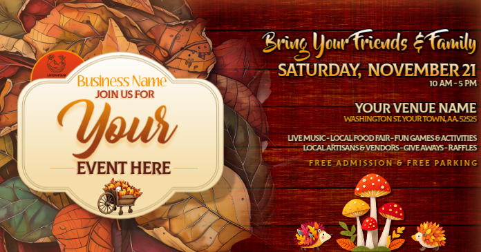 Fall Foliage Event Template | PosterMyWall