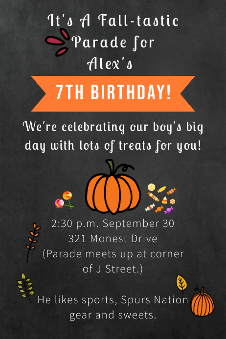 Fall Fun Invite Template | PosterMyWall