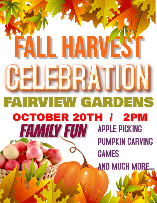 Copy of FALL HARVEST CELEBRATION | PosterMyWall