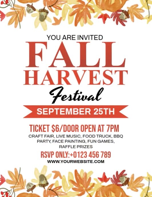 Fall Harvest Festival Template | PosterMyWall