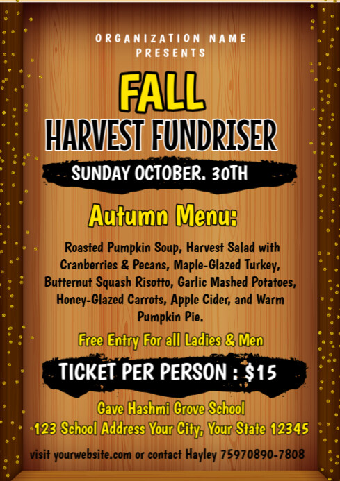 Fall Harvest Festival Flyer เทมเพลต | PosterMyWall