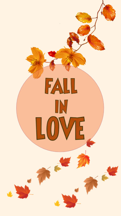 Copy of fall in love autumn series | PosterMyWall