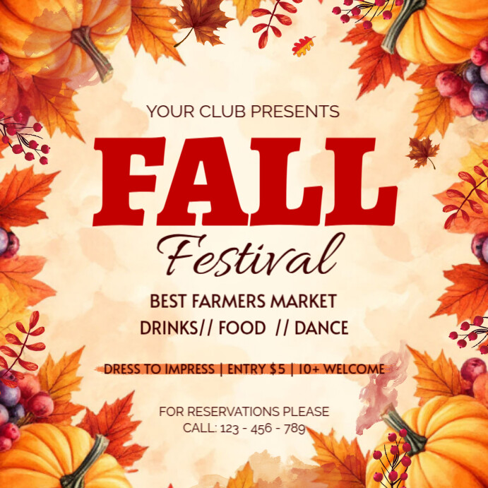 Fall Instagram Post Template | PosterMyWall