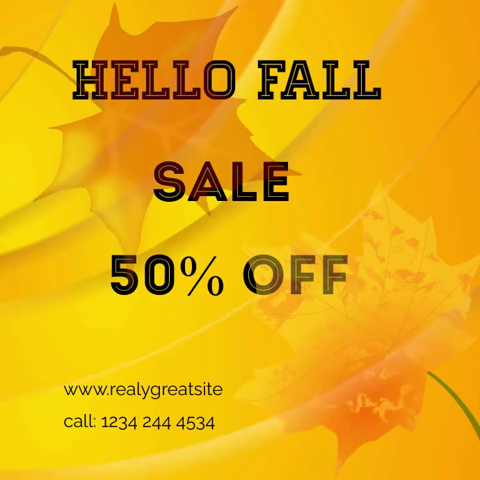 fall instagram post Template | PosterMyWall