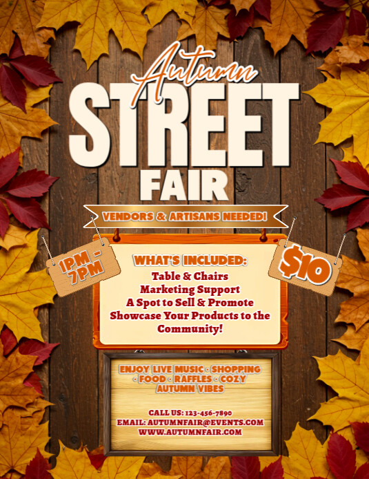Copy of Fall Market And Street Fair | PosterMyWall