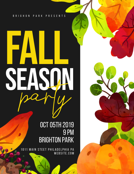 Fall Party Template | PosterMyWall