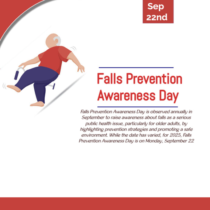 fall prevention awareness day Template | PosterMyWall