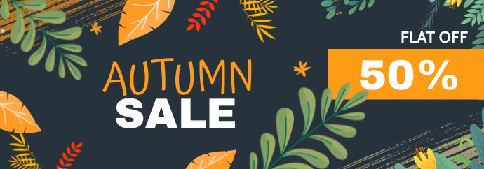 fall sale banner Template | PosterMyWall