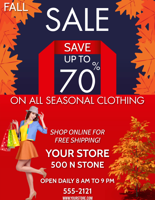 FALL SALE Template | PosterMyWall