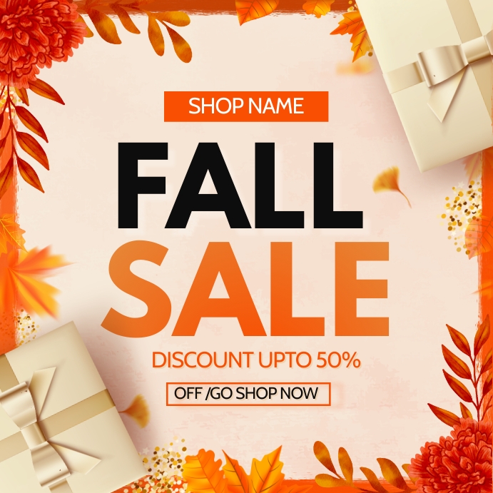 Fall sale Template | PosterMyWall