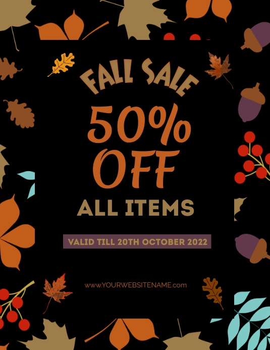 fall sale design template | PosterMyWall