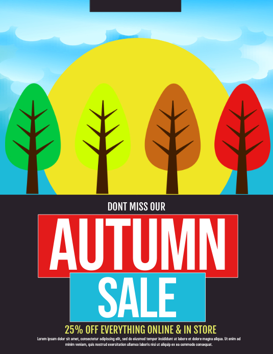 Fall sale Template | PosterMyWall