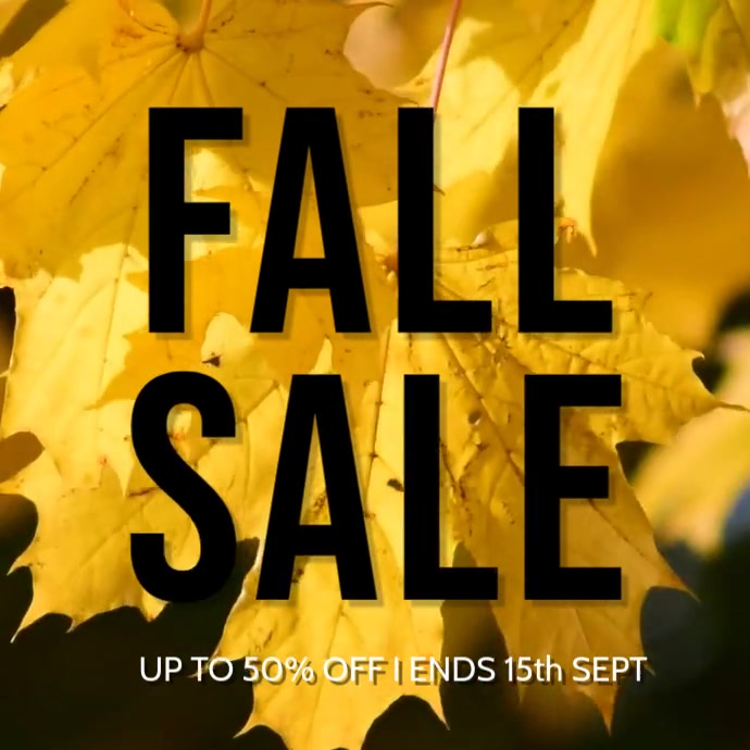 Fall sale Template | PosterMyWall