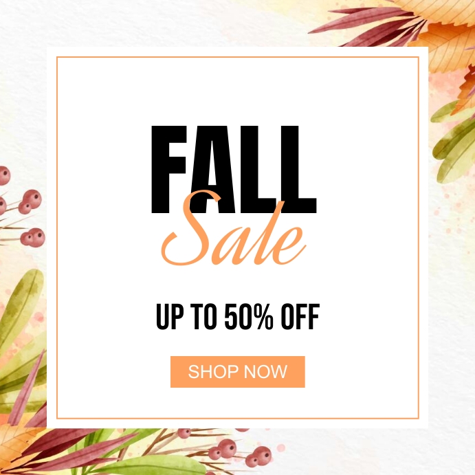 Plantilla de FALL SALE | PosterMyWall