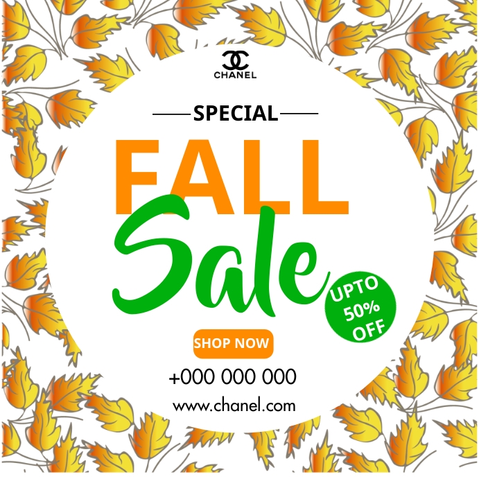 Fall sale Template | PosterMyWall