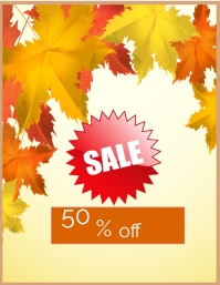 autumn sale flyer , fall sale flyer template | PosterMyWall
