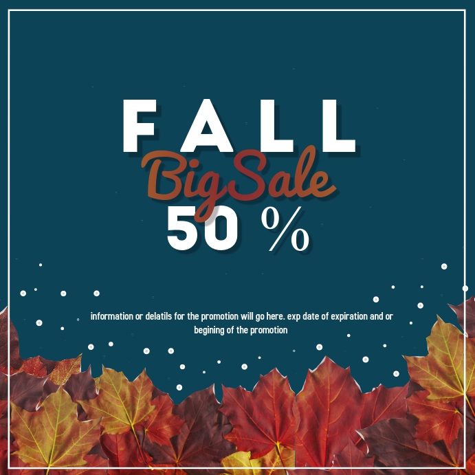 Fall Sale Template | PosterMyWall