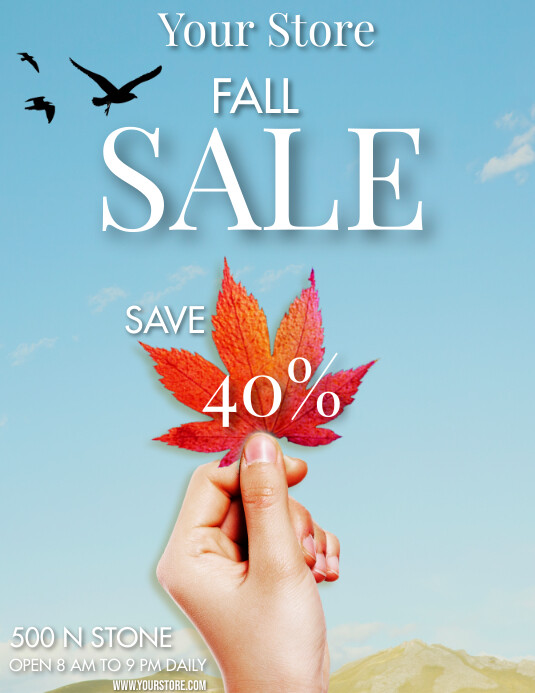 Plantilla de FALL SALE | PosterMyWall
