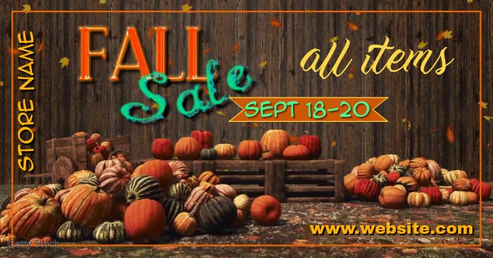Fall Sale FB Template | PosterMyWall