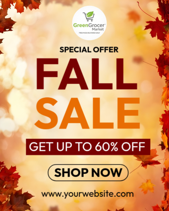 Fall Sale Flyer Template | PosterMyWall