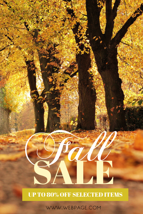 Fall Sale Flyer Template | PosterMyWall