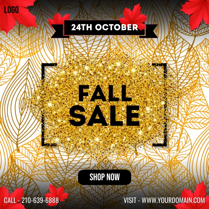 Fall Sale Instagram Social Media Post Templat Template | PosterMyWall