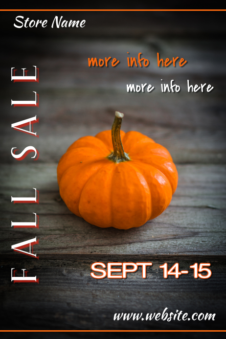 Fall Sale Poster Template | PosterMyWall