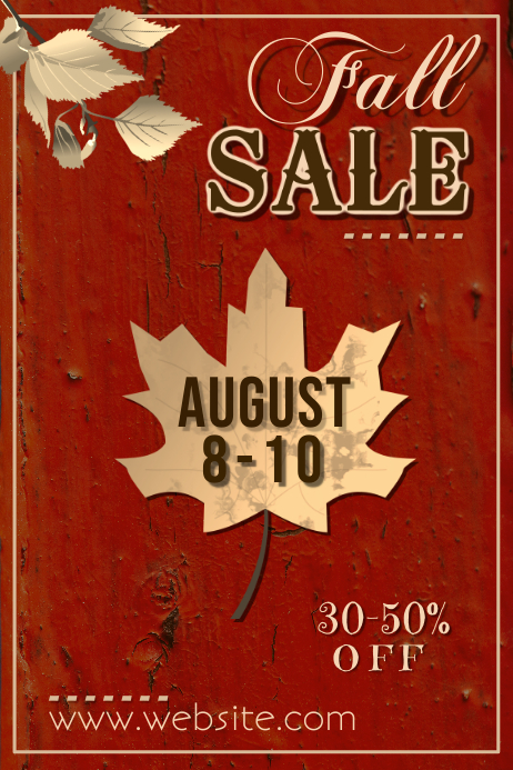 Plantilla de Fall Sale Poster | PosterMyWall