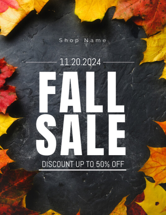 Fall Sale Poster Templat | PosterMyWall