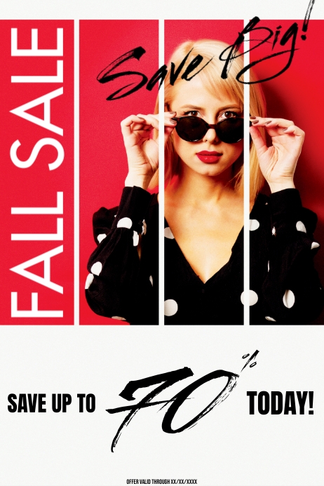 FALL SALE POSTER Template | PosterMyWall