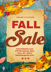 AUTUMN FALL SALE ad social media TEMPLATE | PosterMyWall