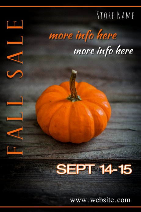 Fall Sale Poster Template | PosterMyWall