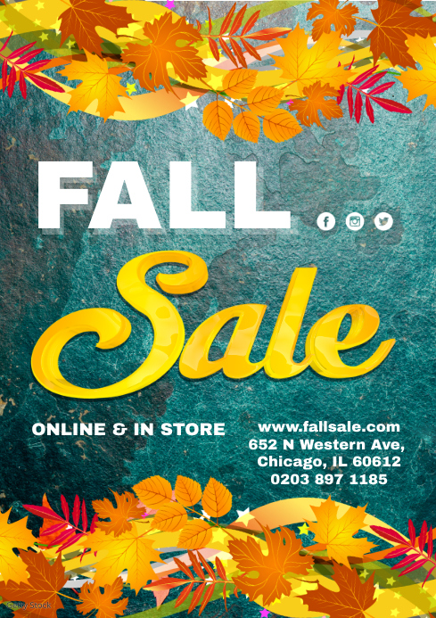 Fall Sale Poster Template | PosterMyWall