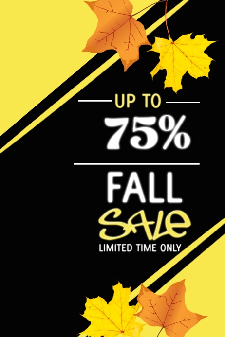 Fall Sale Social Media poster Template | PosterMyWall